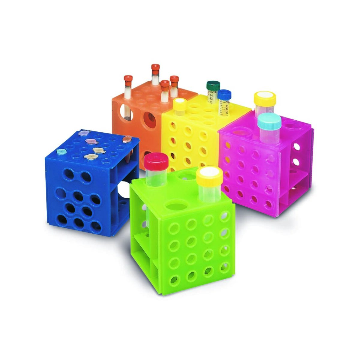 RACK CUBO PARA ARMAZENAGEM DE TUBOS E MICROTUBOS - Cial Paulínia